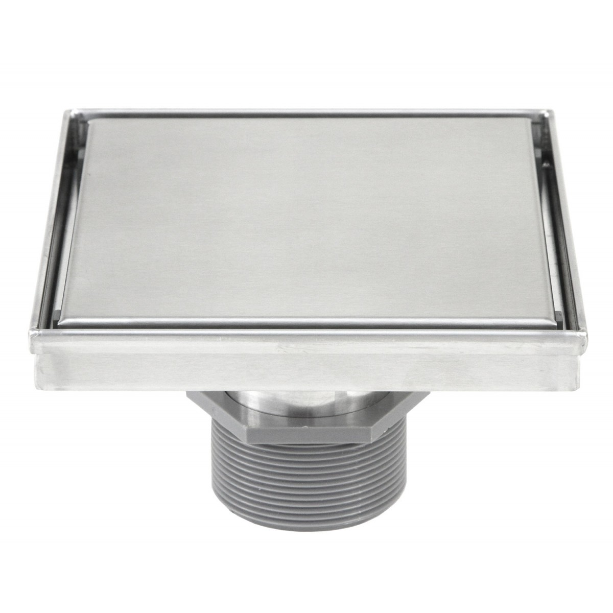 Shower Square Drain 6 Inch – 2 IN 1 Reversible Tile Insert & Flat Grate ...
