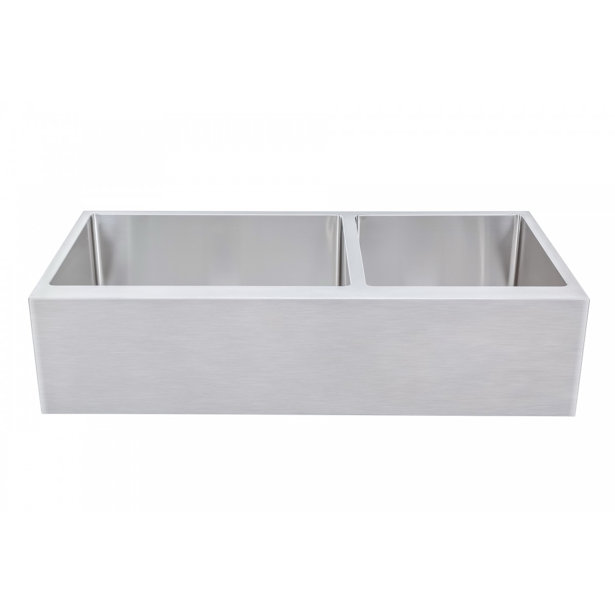 42 Inch 60/40 Offset Double Bowl Farmhouse Apron Front Stainless Steel ...