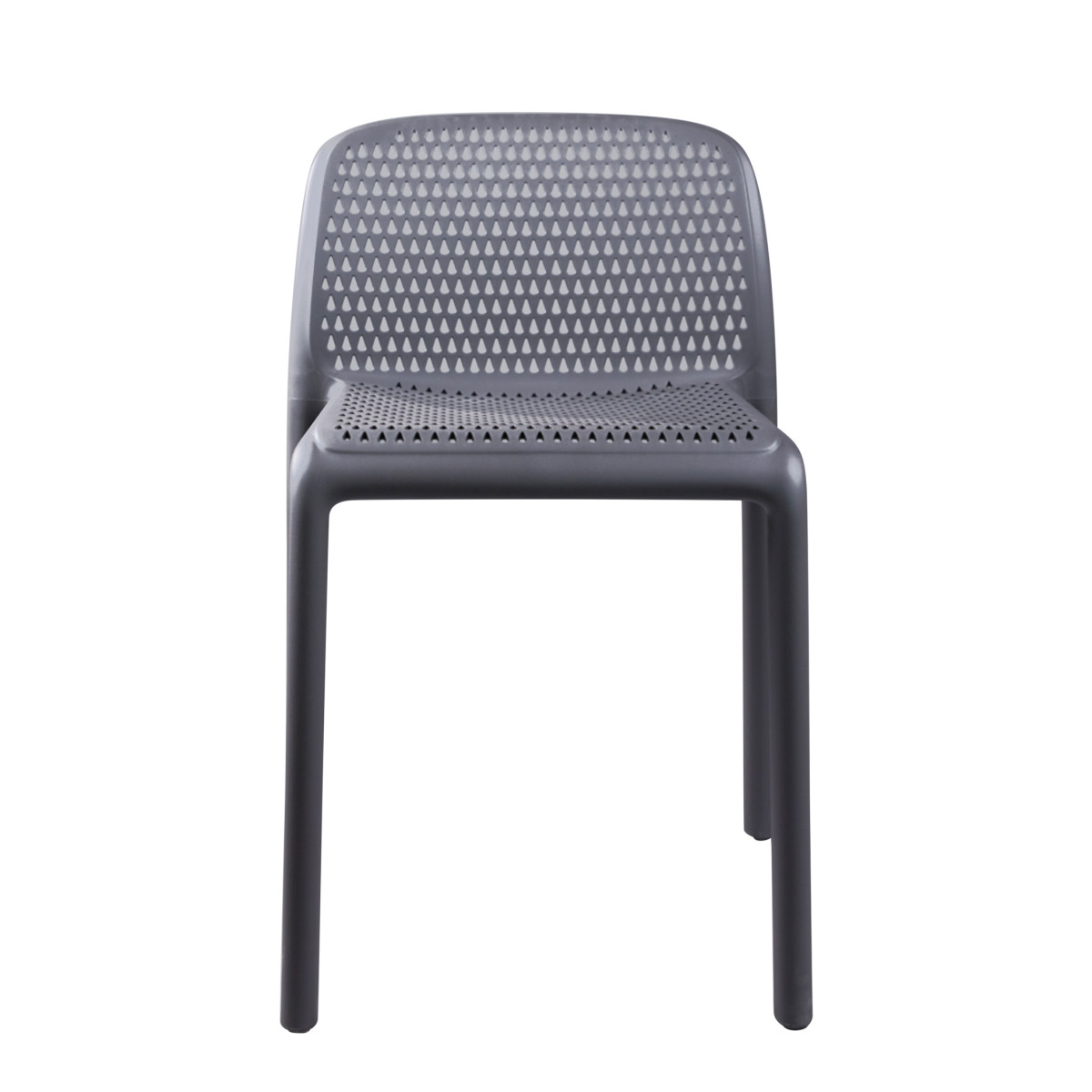 CozyBlock PUNCH Perforated Stackable Dining Chair for Both Interior and ...