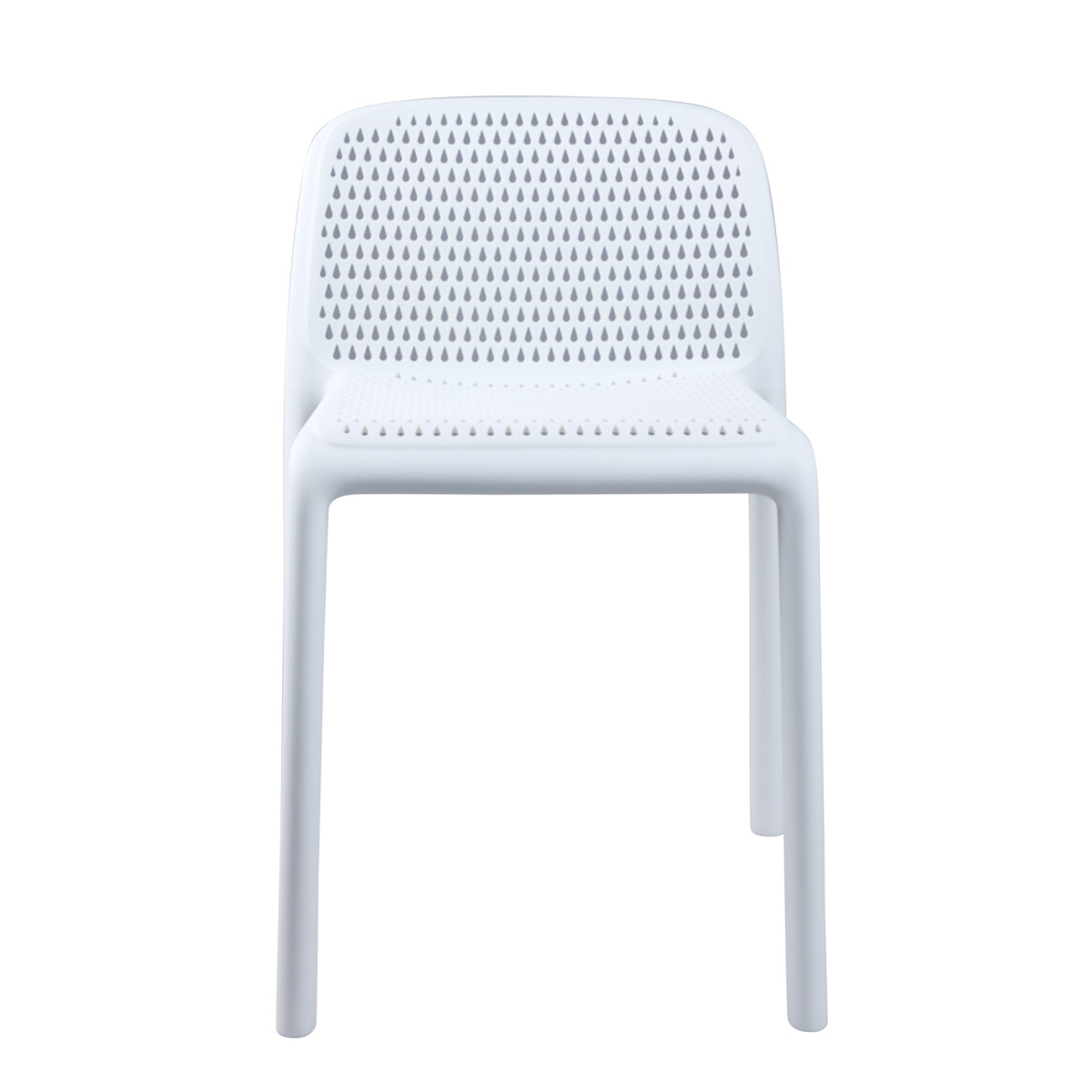CozyBlock PUNCH Perforated Stackable Dining Chair for Both Interior and ...